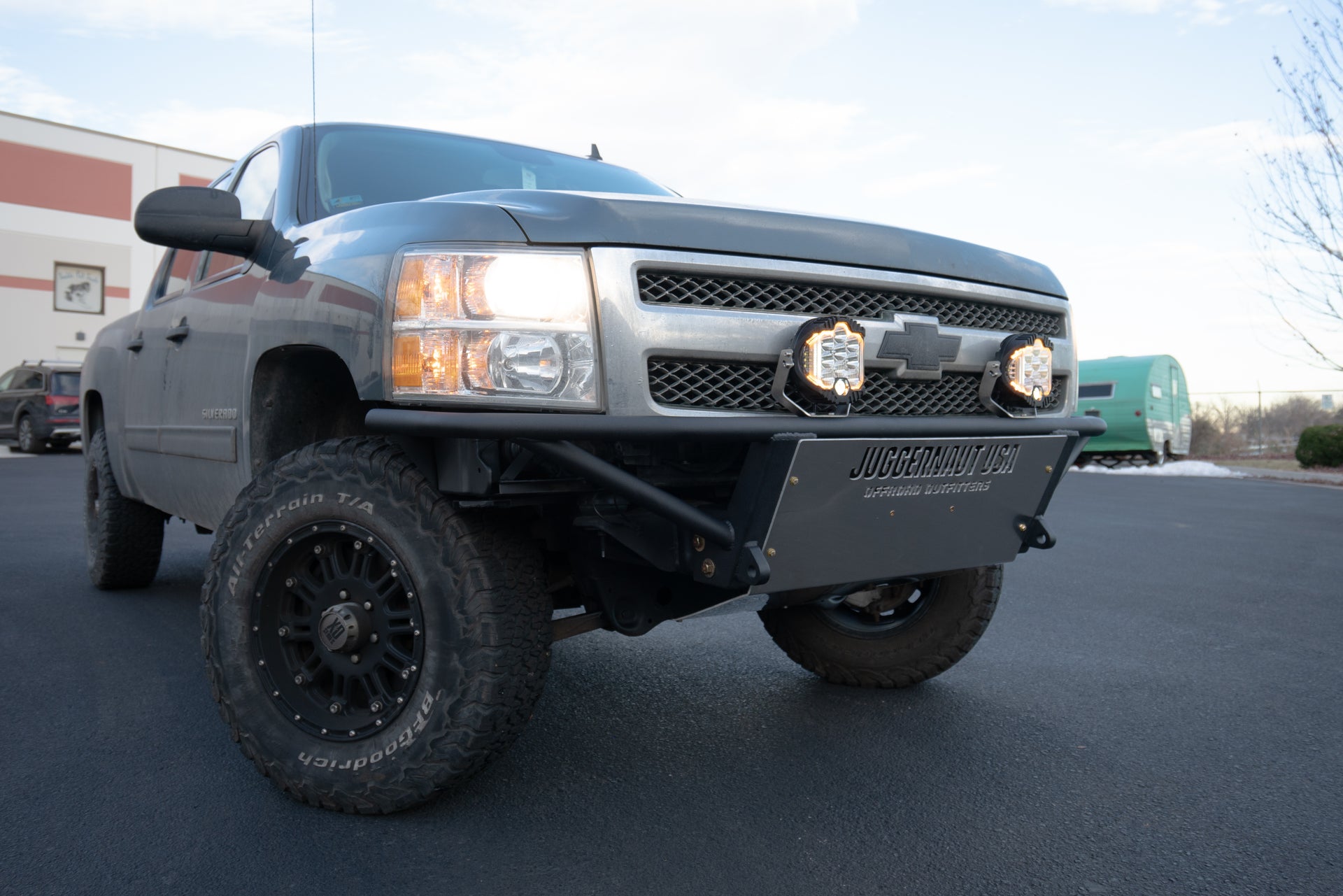 Custom Tube Prerunner Bumper for Chevy Silverado 1500 - Juggernaut USA